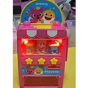 Kids Baby Cute Shark Family Mini Drink Vending Machine Toy+2Cheese#.3 Tissue