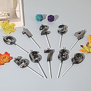 Black 21st & 12th Birthday Candles for Cakes, Number 21 12 1 2 Glitter Candle Cake Topper for Party Anniversary Wedding Celebration Decoration