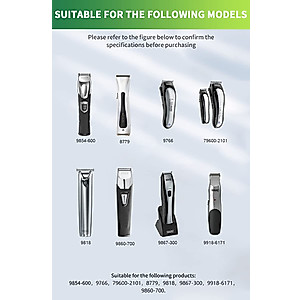 Bouge Electric Shaver Trimmer Power Supply 4V-4.2V Charger Compatible with Wahl 9818L 9818 9888L 9854l 9876l Groomer Clipper S004mu0400090 9854-600 97581-405 9867-300 Replacement Power Cord Adapter