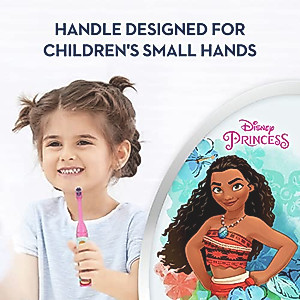 Oral-B Kid's Battery Toothbrush featuring Disney's Princess characters, Soft Bristles, for Kids 3+