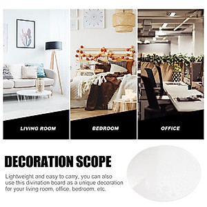 OSALADI 2pcs Pendulum Dashboard Metaphysical Message Board Dowsing Divination Board Portable Divination Board Divination Accessory Crystals for Crafts Pendulum Board Acrylic Skeleton Tool