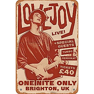 Yzixulet 90s Lovejoy Concert Poster Retro Metal Tin Vintage Sign 12 X 8 Inch Home Bar Man Cave Wall Decor 8 x 12 Inch