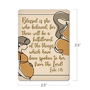 Motherhood Scripture Magnets, Bulk Set of 5 Mothers Day Gifts, Inspirational Christian Fridge Magnets for Women, Cute Religious Bible Verse Tokens for Whiteboards, Classrooms, & Memorization