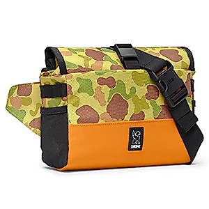 Chrome Industries Doubletrack Handlebar Bag - Pannier Bicycle Crossbody Bag, 5 Liter, Duck Camo