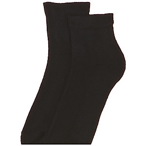 Hanes mens X-temp Cushioned Ankle Socks, 12-pair Pack Casual Sock, Black, 6 12 US