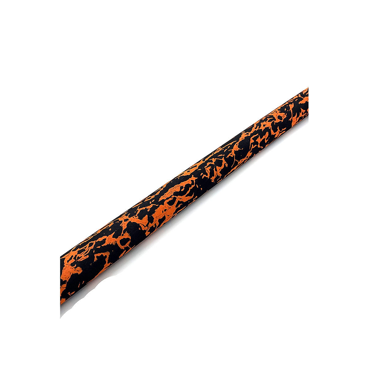 EVA Foam Grips for Fishing Rods (Fire Orange and Black), 17 3/4inch x 1.16inch x .47inch