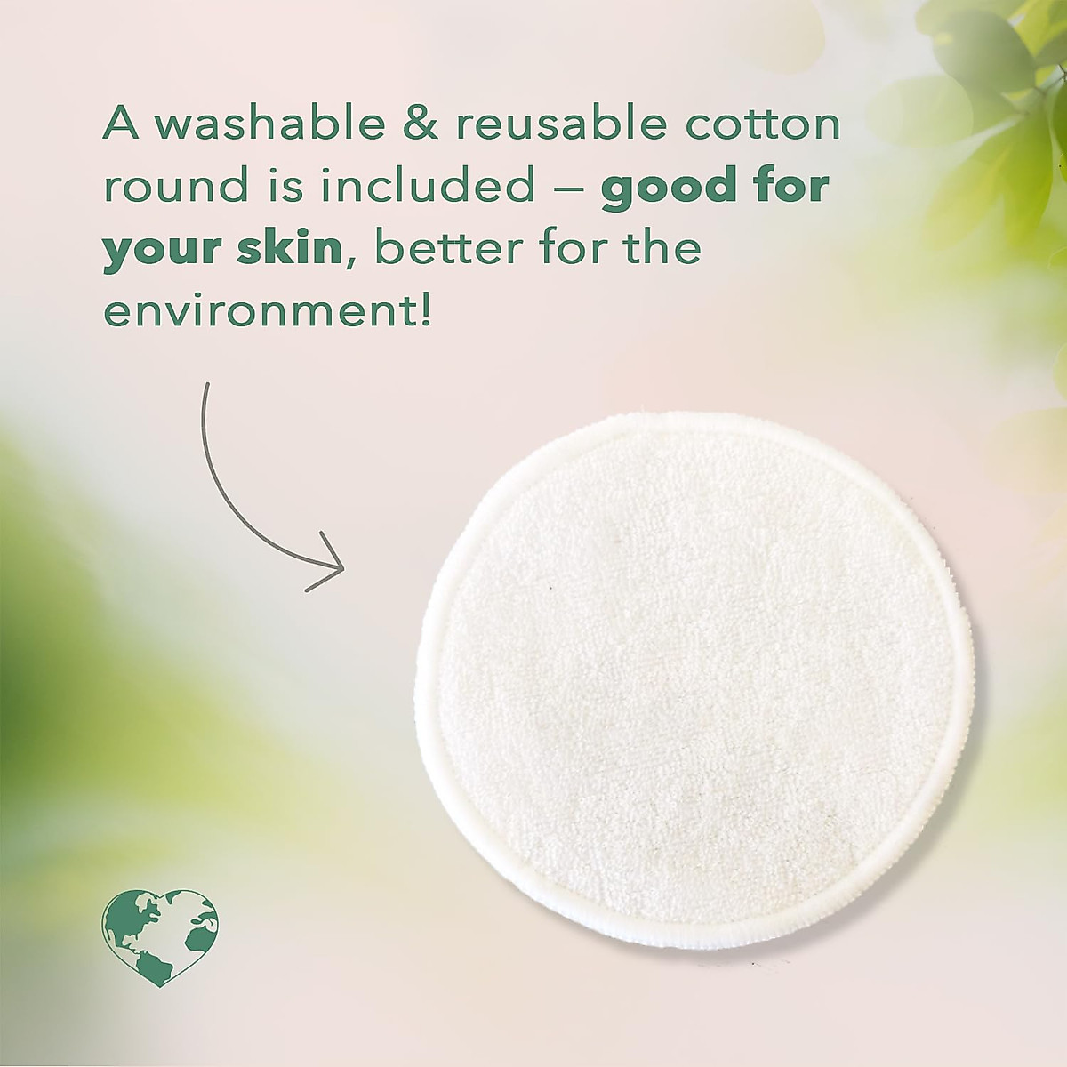 Nourish Organic Face Cream, Bilberry & Arctic Berries – Age Defense Formula with Aloe Vera & Borage Oil, 1.7 Oz + Washable Cotton Round