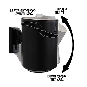 Sanus Wireless Speaker Wall Mount for Sonos Era 100™ (Black)