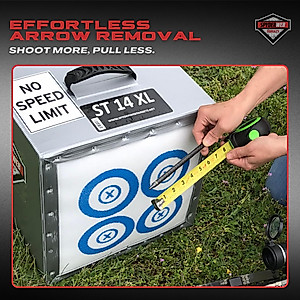 SpyderWeb ST14XL-Crossbow Archery Target for Shooting 500 FPS or More-14x14x13-Field Tip Only-No Speed Limit Stopping Power
