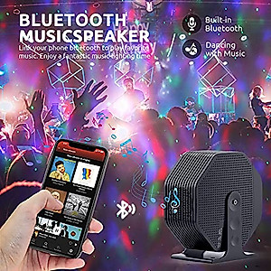 Star Projector Galaxy Light, 270°Rotating Night Light Projector, Starry Night Light Galaxy Projector with Bluetooth Speaker Remote Control Timer for Adult Bedroom Birthday Party Gifts