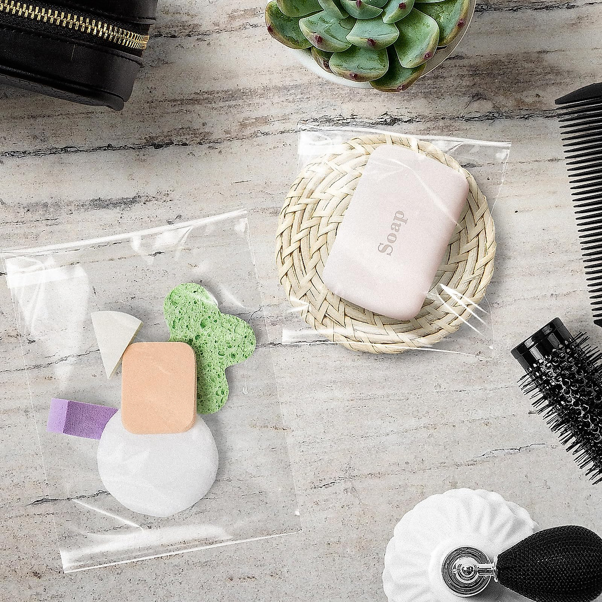 Golden State Art, Pack of 100 11 1/4 x 14 1/8 Clear Bags for 11x14 Mat Matting