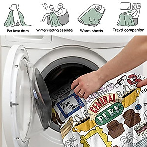 Friends Blanket Fleece Throw Blanket,Soft Warmer Flannel Blanket,Double-Layer Printed Blanket for Couch,Bedding,Sofa,Living Room and Camping All Season 60"X50"