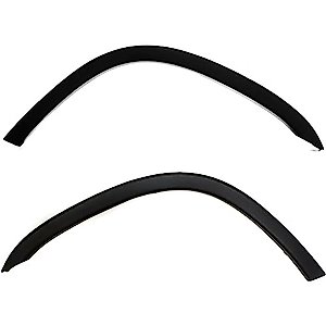 JIJIGUA Set of 2 Fender Flares Moulding Trim Wheel Opening Molding Front Black Plastic Pack 14482685 74155S10000 HO1291101,Easy to install,adapt to your car,Free return