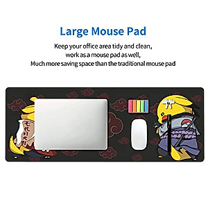 Gaming Mouse Pad Anime Character Mouse Pad for Computer - Anime Gaming Large Mouse Pad Non Slip Rubber Mat for Computers, Desktop PC Laptop Office Big Mouse Pad