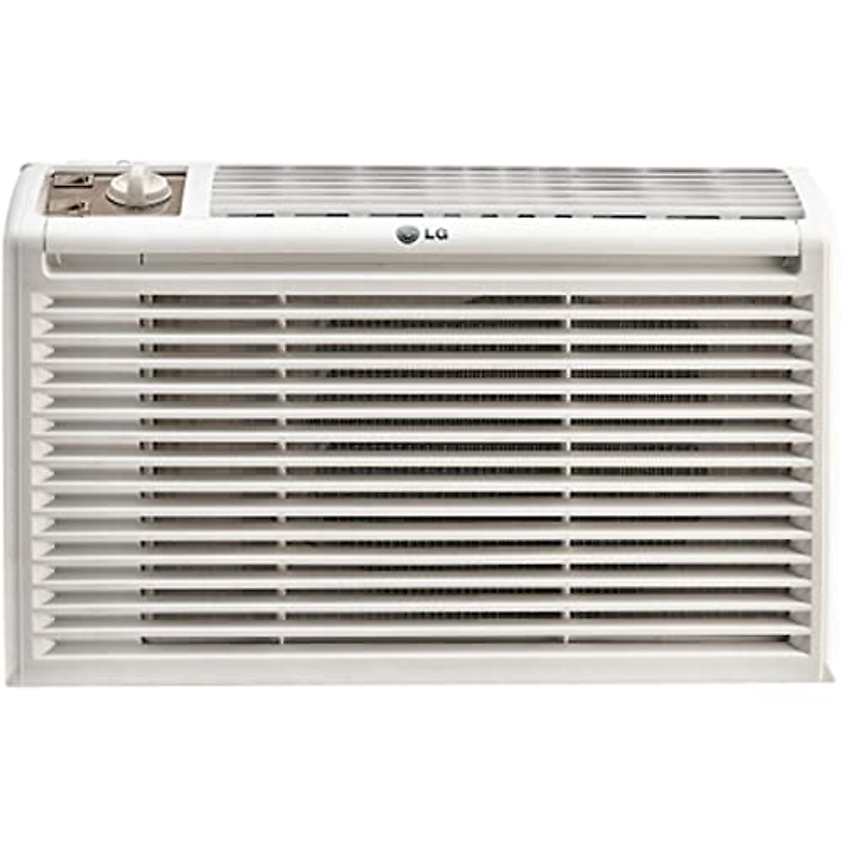 LG 5,000 BTU Window Air Conditioner, 115V, AC Window Unit Cools 150 Sq.Ft. (10' x 15' Room Size), Perfect for Bedrooms, Quiet AC with 2 Cooling & Fan Speeds, 2-Way Air Deflection, and Washable Filter