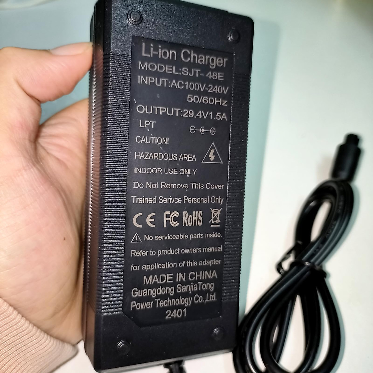 29.4V 1.5A/ 1A/ 0.6A 3-Prong Charger for Hover-1 Swagtron Jetson 24V/ 25.2V/ 25.9V Models (Note: 7S Battery ONLY!) Lithium Battery (NOT for 36V/42V!!) Power Charger