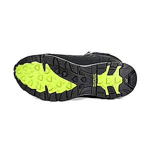 Regatta Mens Samaris Suede Hiking Boots (US Size 10.5) (Briar/Lime Green)