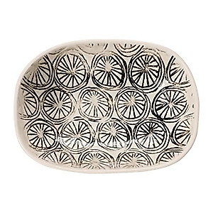 Creative Co-Op Set of 12, 5.5" L Stoneware Dish Serveware, Multi