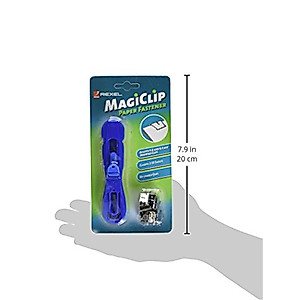 Rexel Magiclip Paper Fastening Device Assorted Colours (50 Max Sheet Capacity)