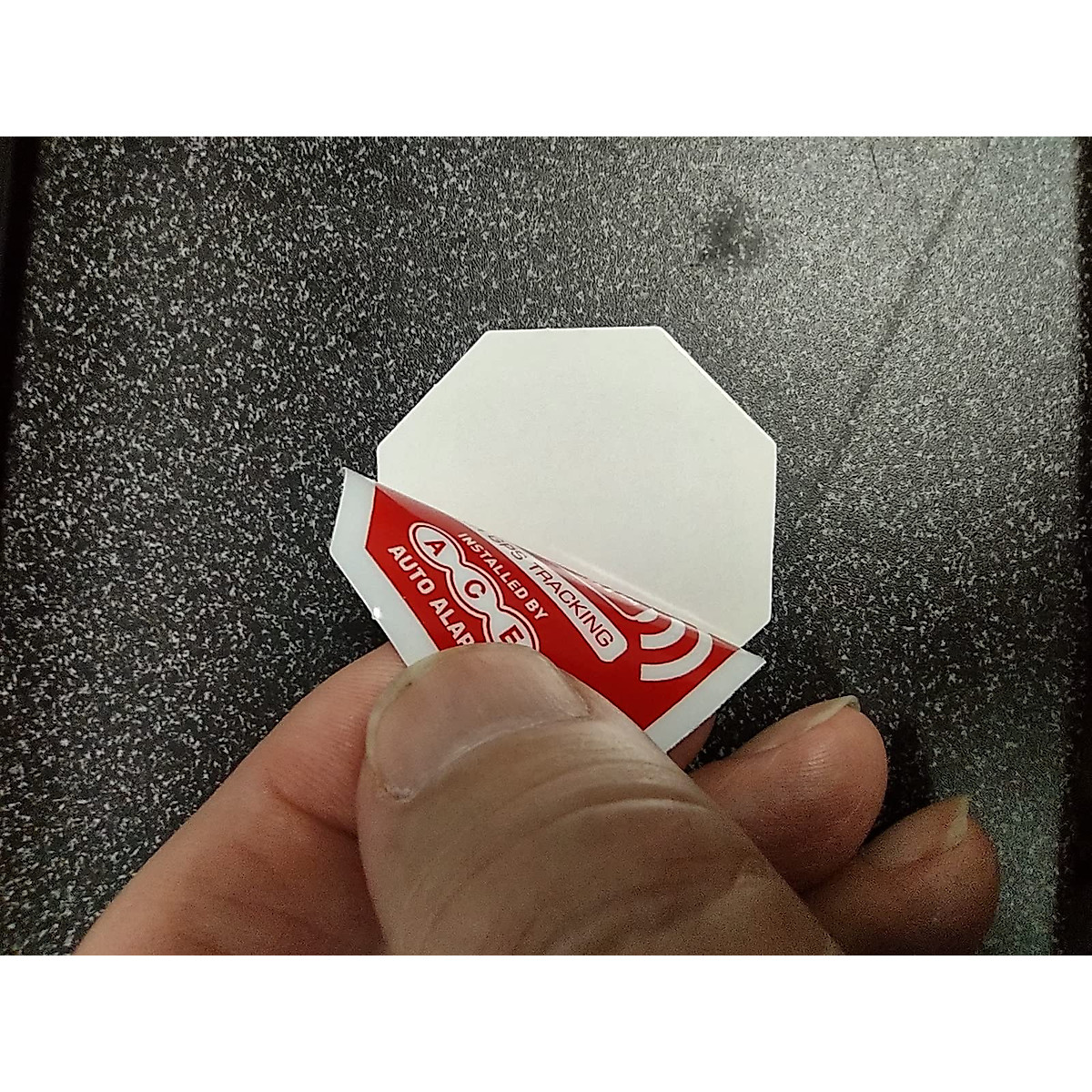 PROPERTYGUARD™ 4 AUTO CAR Security GPS Device Alarm Static Cling Decals for Inside Window Facing Out!