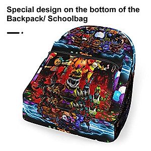 Svfulveda Travel Backpack Five Horror Nights Video at Game Freddy's Backpack Big Capacity Daypack Natural Gourmet Bag Classical Basic Outdoor Daypack