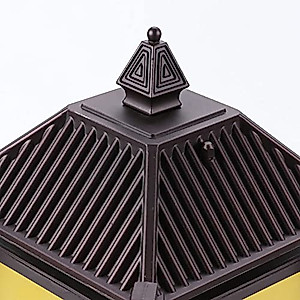 CZLZY European Style E27 Pillar Lamp Outdoor Post Light Fixtures Waterproof IP55 Villa Garden Decoration Column Light Wall Gate Landscape Light Lawn Light