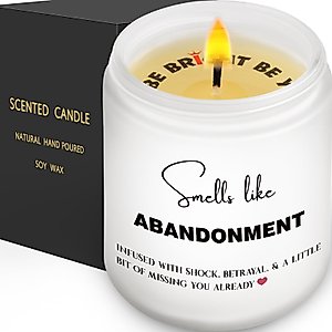 AWIZ Scented Candles - Moving Away Gifts for Friends, Neighbor, Coworker Leaving Gifts, Funny Retirement Gifts for Women, Men, Goodbye Gifts, Going Away, Farewell Gifts for Her, Him, Boss, Work Bestie