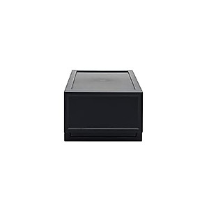 ASTAGE | Storage Drawer, Modular Stackable Drawer, Plastic Storage, Drawer Block | Black Small A
