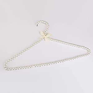 NC Pearl Adults Clothes Bow Hanger Coat Skirt Trouser Holder Rack Bar , White