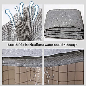 ALBN Balcony Privacy Screen for Balcony Garden Privacy Protection HDPE UV Protection Tear Resistance with Metal Holes, Height 70cm/80cm (Color : Gray, Size : 80x250cm)