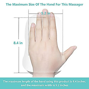 CINCOM Hand Massager - Cordless Hand Massager with Heat and Compression for Arthritis and Carpal Tunnel - Gifts for Women(A-WH)