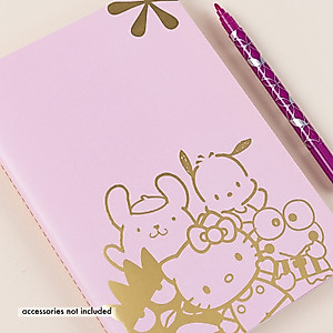 Erin Condren College Ruled Petite Journal - Hello Kitty and Friends Friendship Is Golden. 80 Lined Page Note Taking & Writing Notebook. Thick 80 lb. Mohawk Paper. Sewn-stitch binding