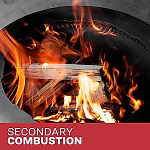 US Stove Company Smokeless 21 Inch Stainless Steel Wood Burning Portable Fire