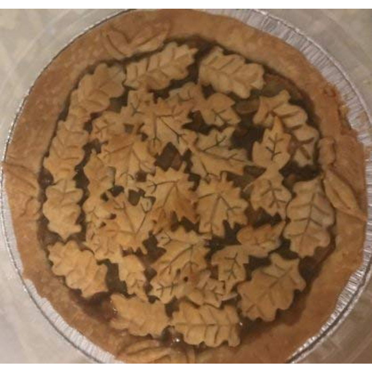 Cake Leaves Baking Pie Crust Mold Cookie Cutters, Pastry/Fondant Stampers/Apple Pie for Thanksgiving, Set of 4 (Random Color)