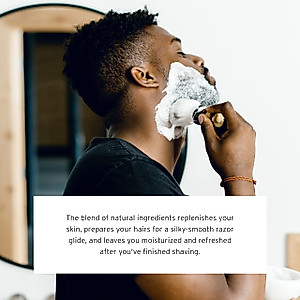 SUPPLY Ultra Lather Shaving Cream Sandalwood & Cedar - Hypoallergenic Formula for Men - 3.4 Oz Jar - Naturally Soothes and Protects, Guards Against Razor Burn and Irritation