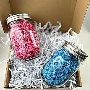 Mighty Gadget 1 LB White Crinkle Cut Paper Shred Filler for Gift Wrapping & Basket Filling (Made in the USA)