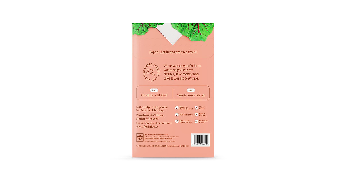FRESHPAPER Food Saver Sheets for Longer Fruit & Veggie Freshness