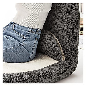 Lazy Sofa Bedroom Lazy Sofa Reclining Bed Back Chair Single Sofa Soft and Comfortable Single Cushion Balcony Single Sofa Sofa Chair (Color : Oak, Size : Large)