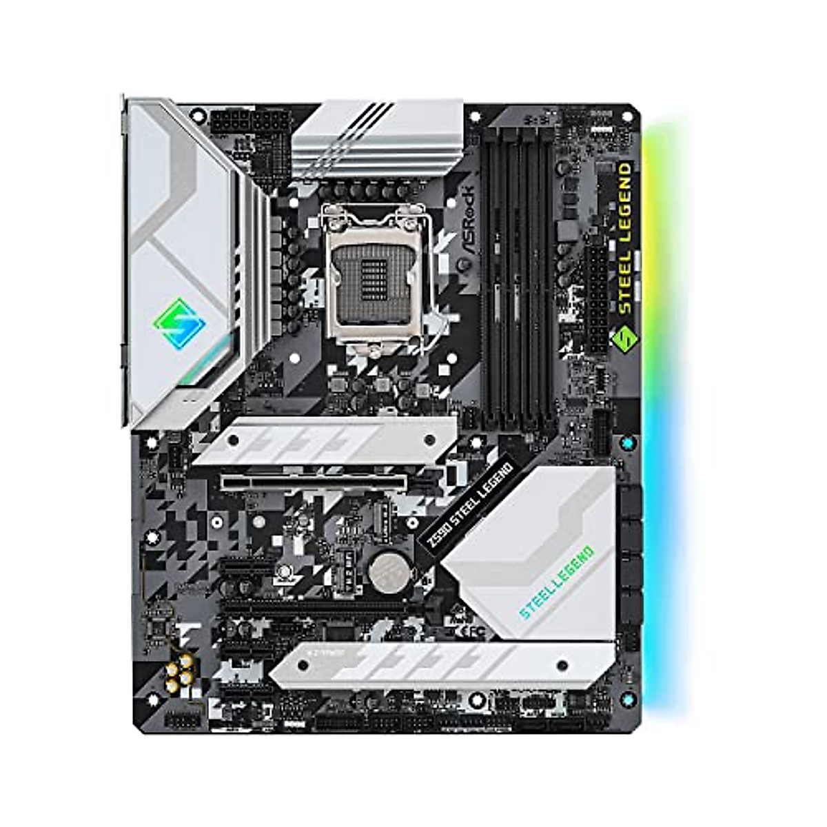 ASRock Z590 Steel Legend Compatible with Intel 10th and 11th Generation CPU (LGA1200) Z590 with Chipset