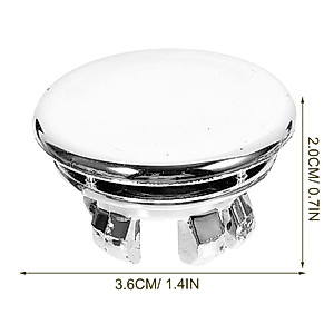 Angoily Sink Cover 6pcs Sink Overflow Ring Kitchen Bathroom Basin Trim Bath Sink Hole Overflow Cover Rings Hole Insert in Cap Replacement for Home Hotel Air Still