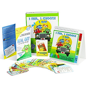 Mood Flipbook Kit with Emotion Cards for Kids,Teach Children to Identify Feeling & Make Positive Choices, Autism (ASD) Friendly Teaching Toy, Preschool Learning Toy for Ages 3-7