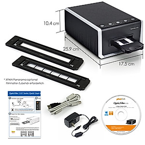 Plustek OpticFilm 135i - Automatic Film & Slide Scanner, Batch converts 35mm Slides & Film Negatives, Support 3rd Party Editing Software Export, Max. 7200 dpi