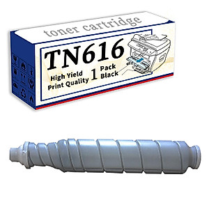 High Yield TN616 Toner Cartridge Compatible Replacement for Konica Minolta Bizhub Press C6000 C7000 Printer Black-1 Pack