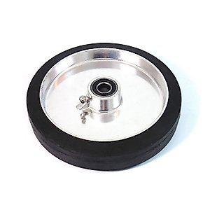 (1 Pc) Troy Safety WAW8 8" x 1 5/8" Aluminum Flat Free Wheel for Hand Trucks