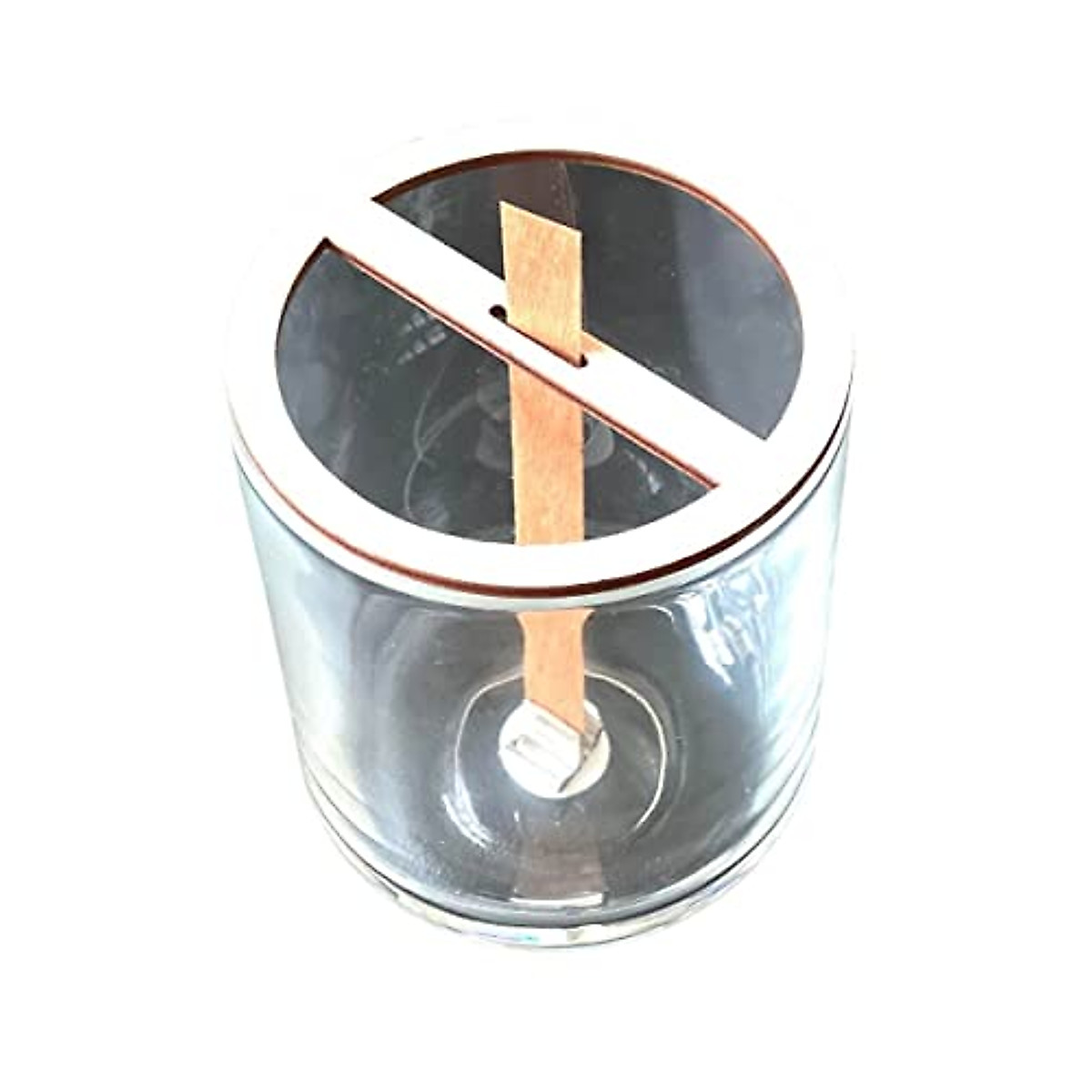 Wooden wick holder, Wick Centering Tool for Single Wooden Wick Candle, 1-Wooden Wick Stabilizer, Wooden Wick Holder, Wick Stabilizer for Candle Making (3.75")