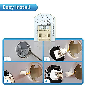 WR55X11132 refrigerator light bulb for ge WR55X25754 refrigerator led light WR55X26486 PS4704284 3033142 EAP12172918,No-Include Plastic Cover Board