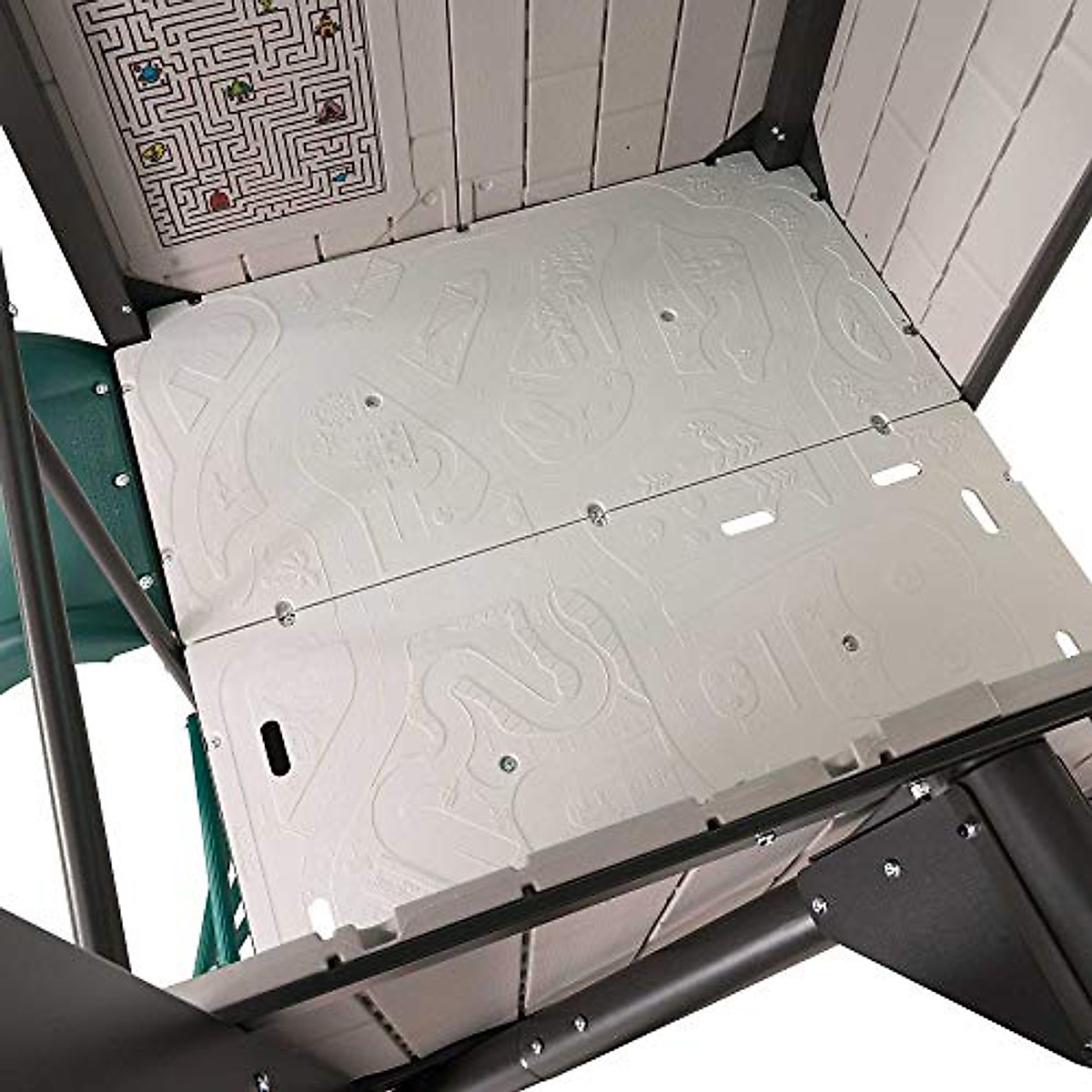 Lifetime 90913 Adventure Clubhouse Swing Set, Brown/Green