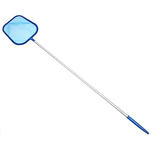 TOPINCN Swimming Pool Net, 5 Section Detachable Pole Pool Skimmer Net, Fine Mesh Pool Skimmer for Pool and Garden Pond