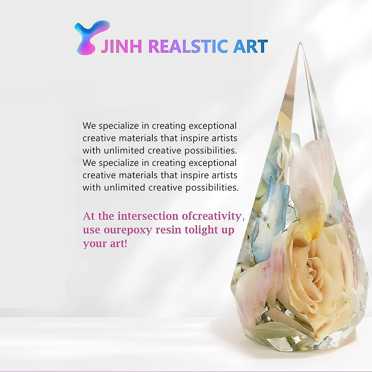 Food Safe Two Part Epoxy Resin, No Yellowing and Bubble, Self Leveling with High Gloss, UV & Heat Resistant, Clear Resin Set for Jewelry Making, Art, Craft, River Tables, Beginner Friendly (16oz)