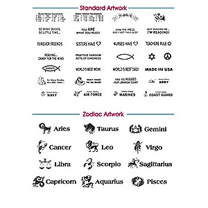 BookBone (TM) - Made in The USA - The Original Weighted Rubber Bookmark - Printed with - Zodiac Symbol Aries - Holds Books Open